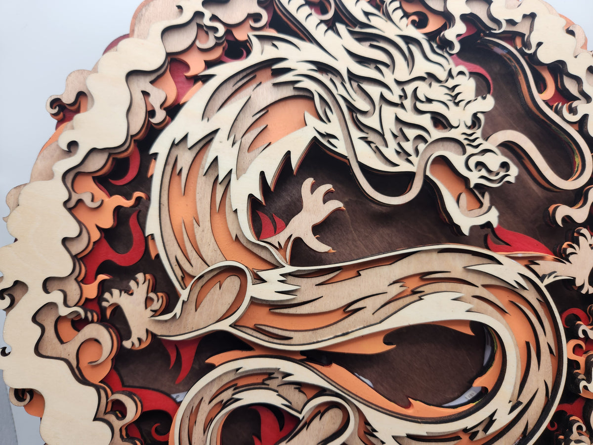 Wooden Mandala Chinese Dragon Illuminated – Ancient Origins